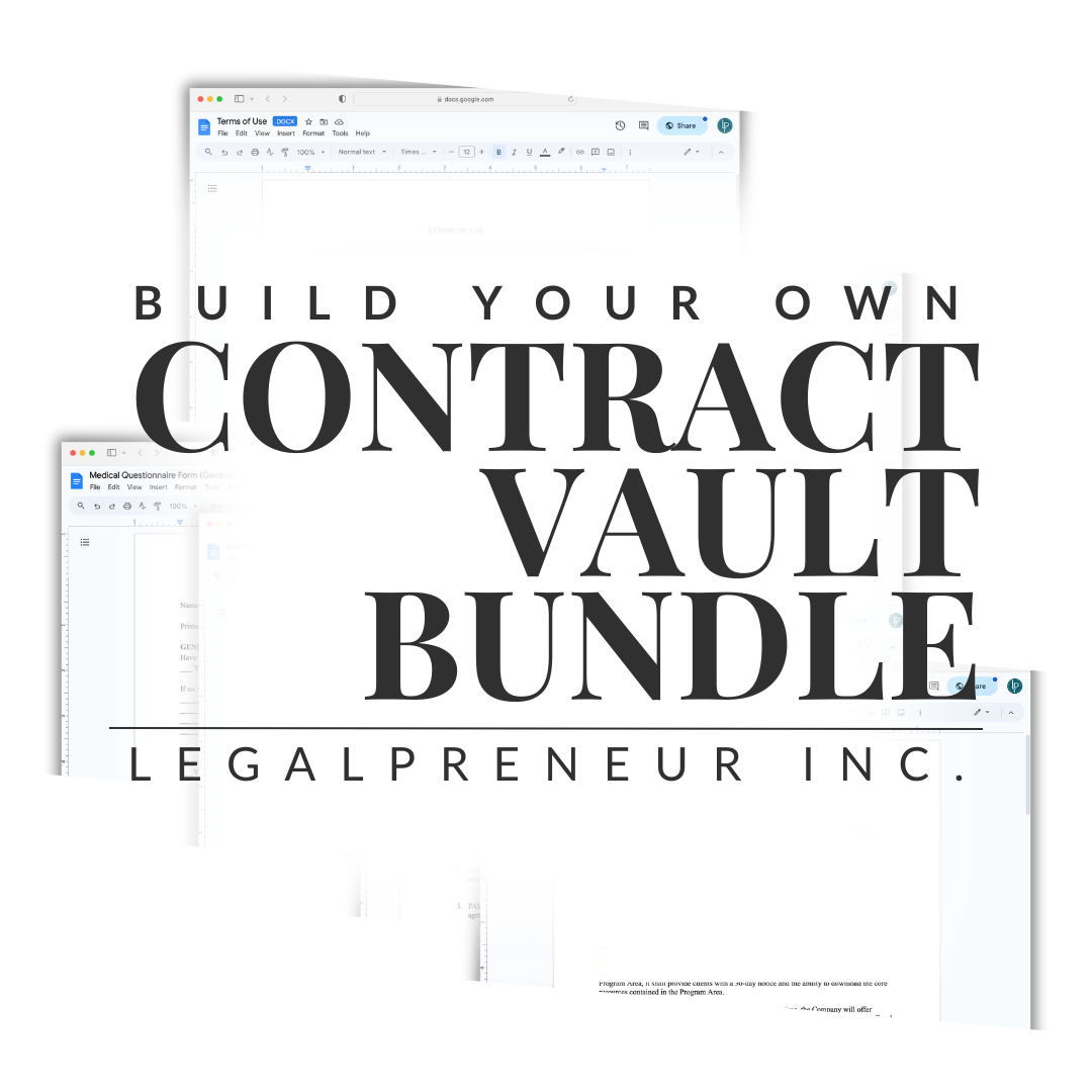 Legal Contracts For Business | Custom Contract Vault Bundles